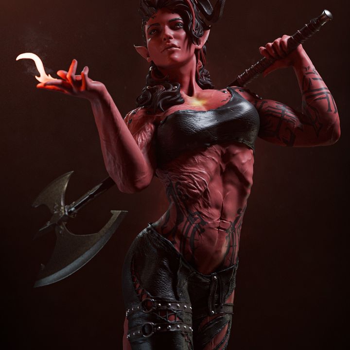 3D Printable Unleashing Fiery Power and Strength 3D Print by CA3D Studios